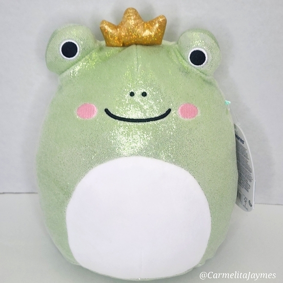 Squishmallows | Toys | Baratelli Ftm Green Sparkly Frog Prince Glitter ...
